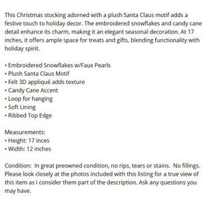 Unbranded | Holiday | Christmas Santa Claus Stocking 7 Plush 3d ...